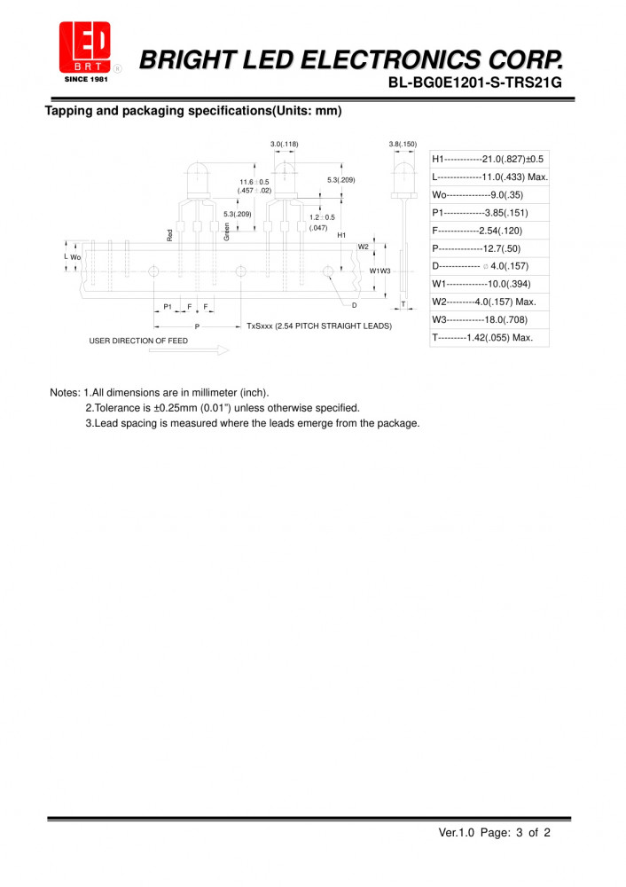 BL-BG0E1201-S-TRS21G technical documentation page 3