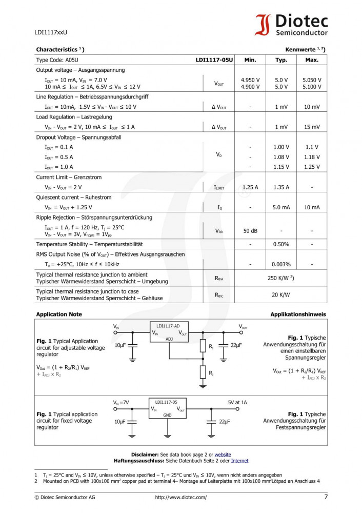 DIOTEC LDI1117 series datasheet page 7