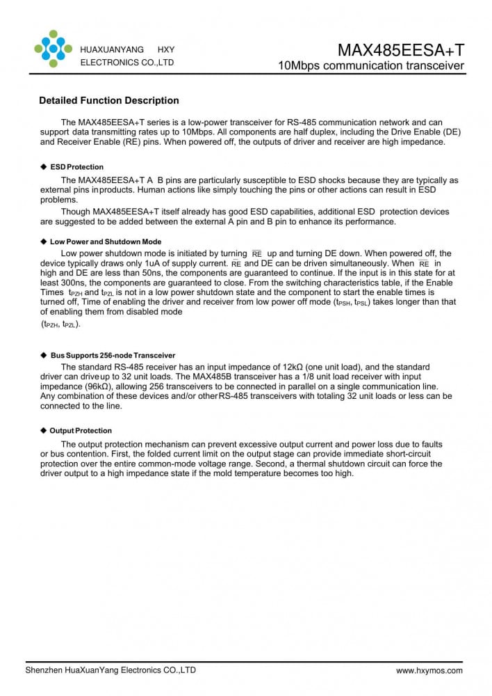 MAX485EESA+T-HXY datasheet page 8
