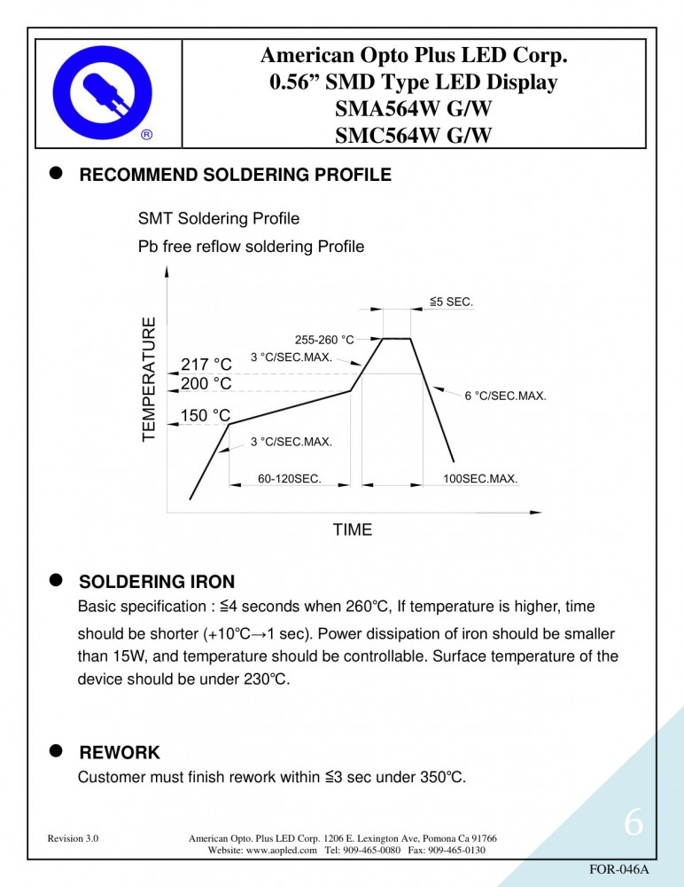 SMC564W technical document page 6