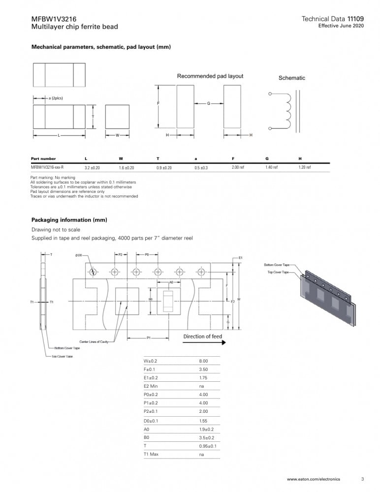 EATON MFBW1V3216 datasheet page 3