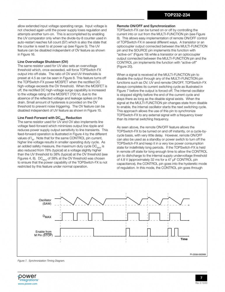 TOPSwitch-FX datasheet page 7
