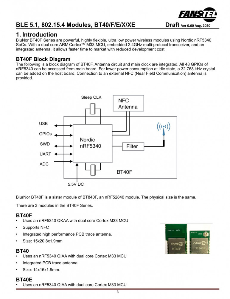 EV-BT40E technical document page 3