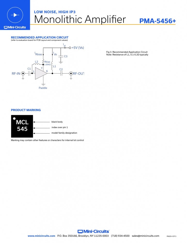 PMA-5456+ datasheet page 4