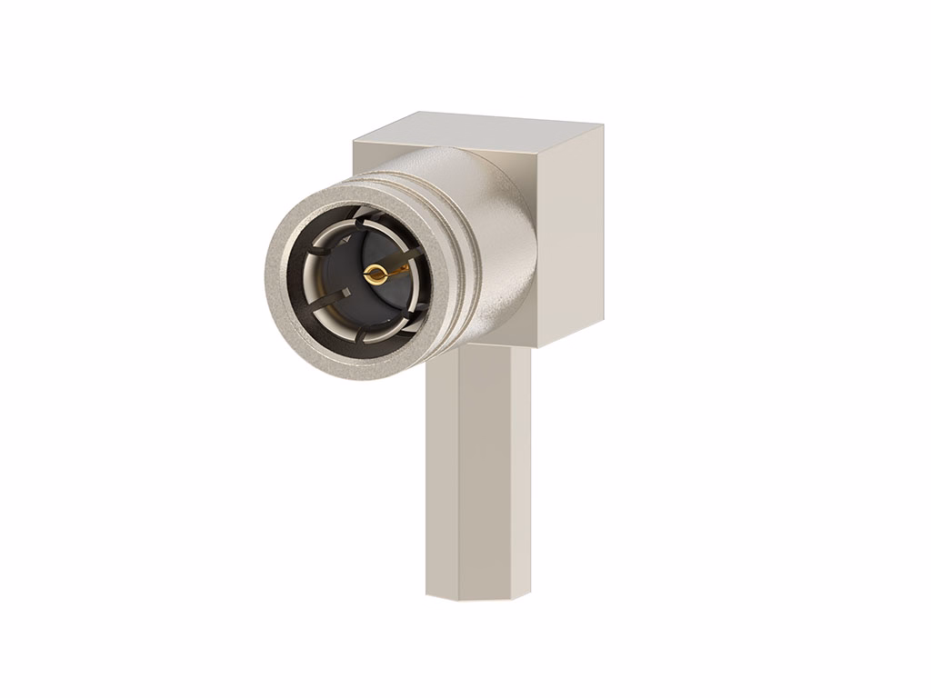 FAKRA Plug, Straight, Crimp, RG-178 Cable, Die Cast Body, Nickel (Ni) Plated, Keying Code A, Tray, 50 Ohms