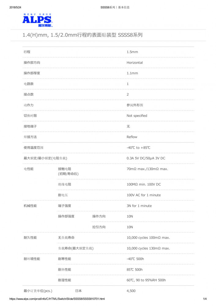 SSSS810701 outline drawing