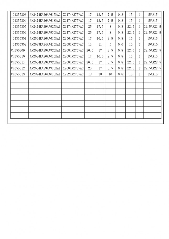 JOEY X2 specification document page 3