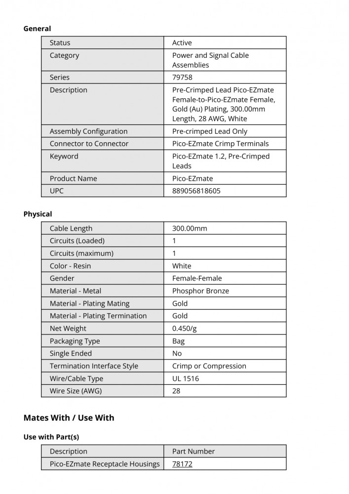 Molex 797581010 technical document image, page 2