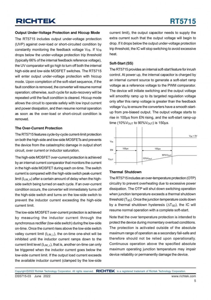 RT5715 technical document page 5