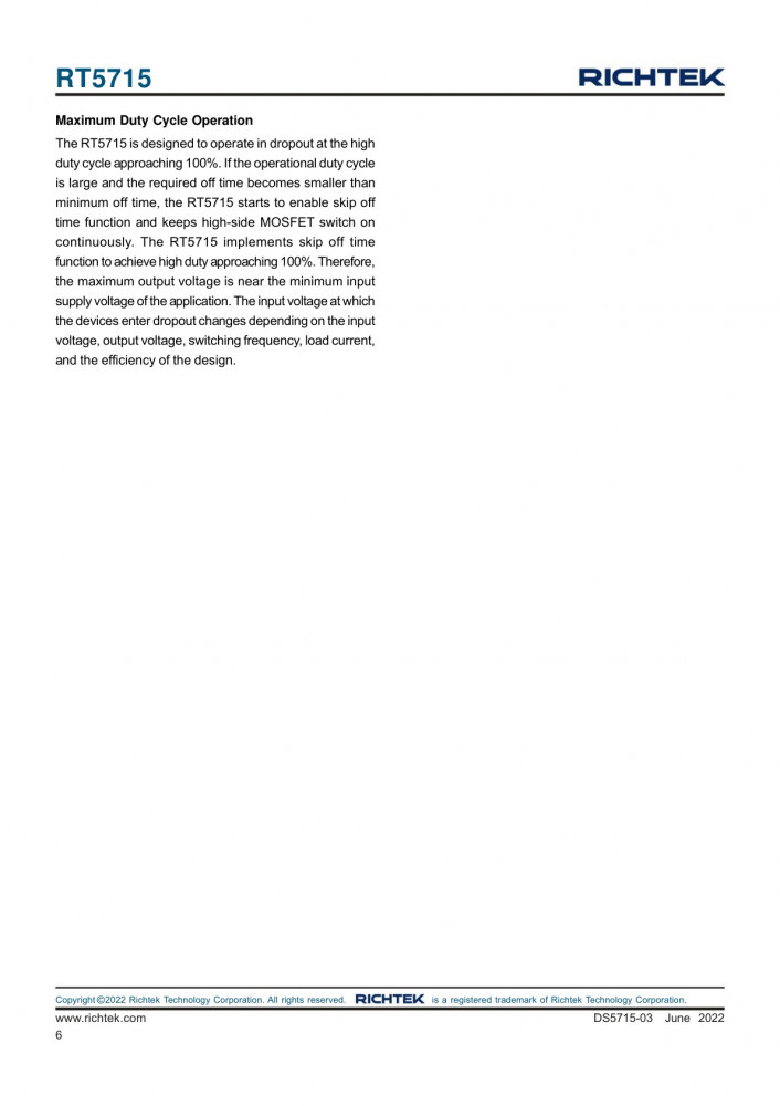 RT5715 technical document page 6