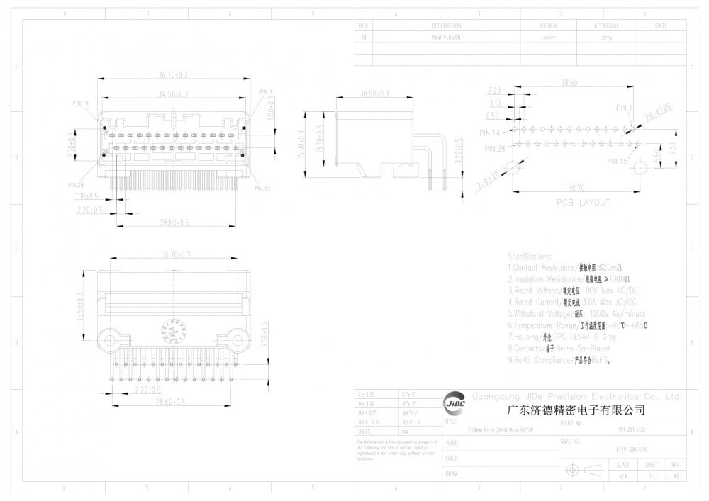 JIDC 991-281-5128 technical document preview