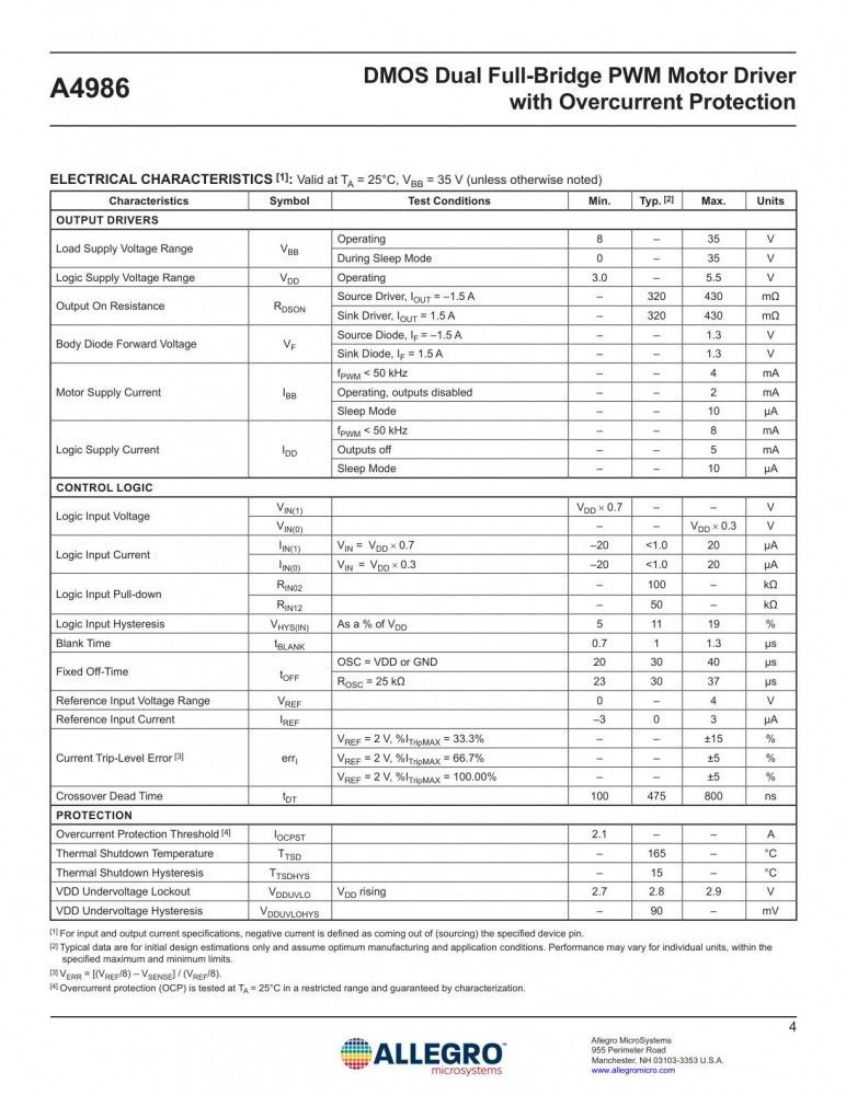 A4986 datasheet page 4