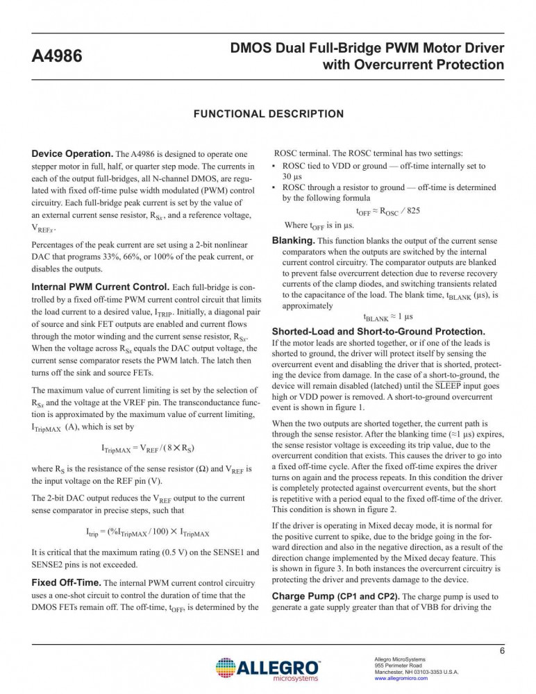 A4986 datasheet page 6