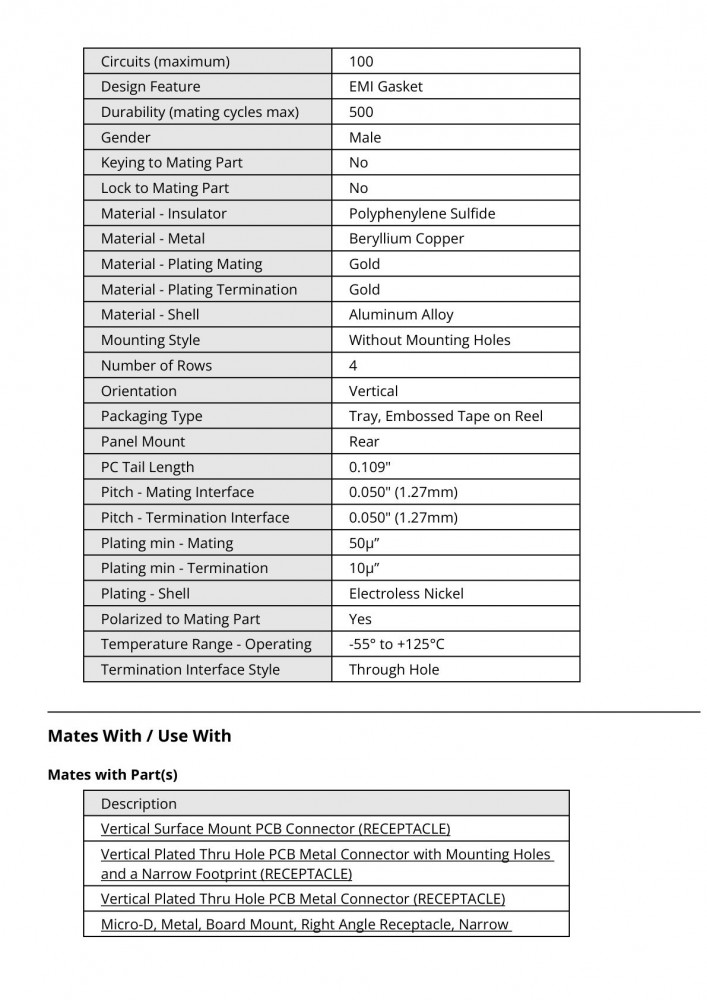 Product documentation page 2 for MK-4A2-100-123-0000-EMI