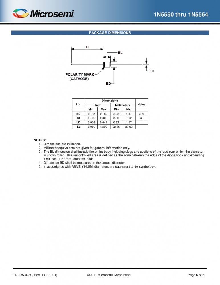 JANTX1N5553 datasheet page 6