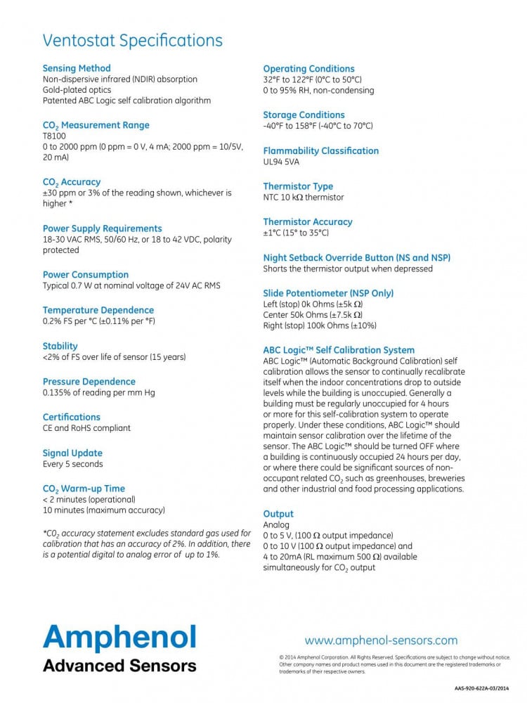 Amphenol T8100-NS product document page 2