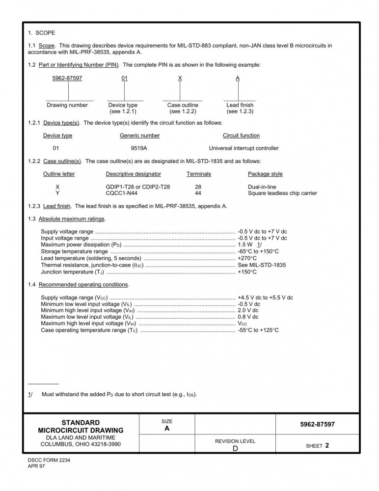 9519A-1PC technical document page 3