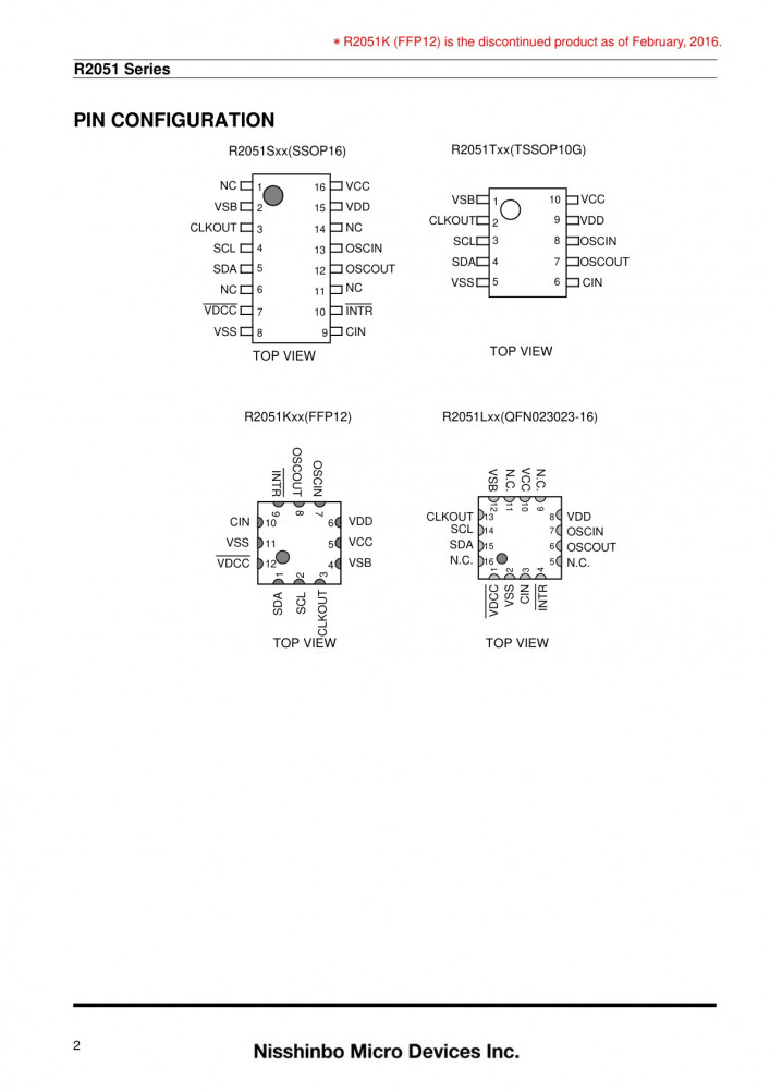 R2051 datasheet preview, page 2