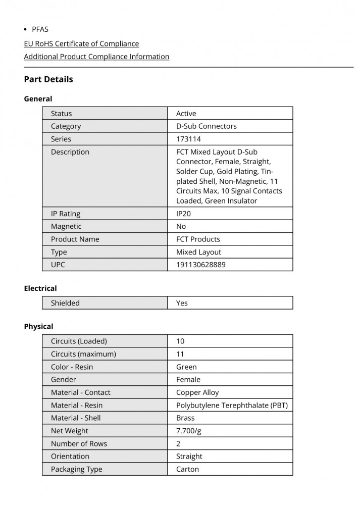 MOLEX 1731140477 technical drawing page 2