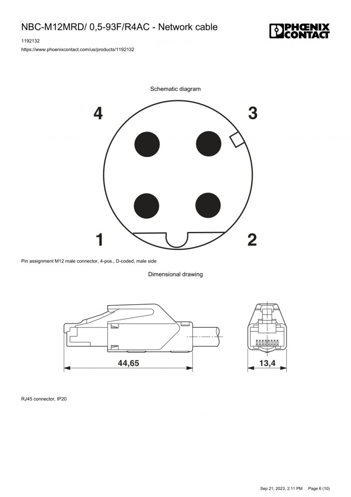 Phoenix Contact 1192132 technical document page 6