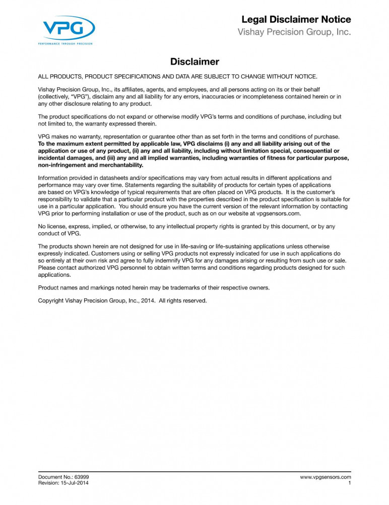 MMF404326 strain gage technical document page 2