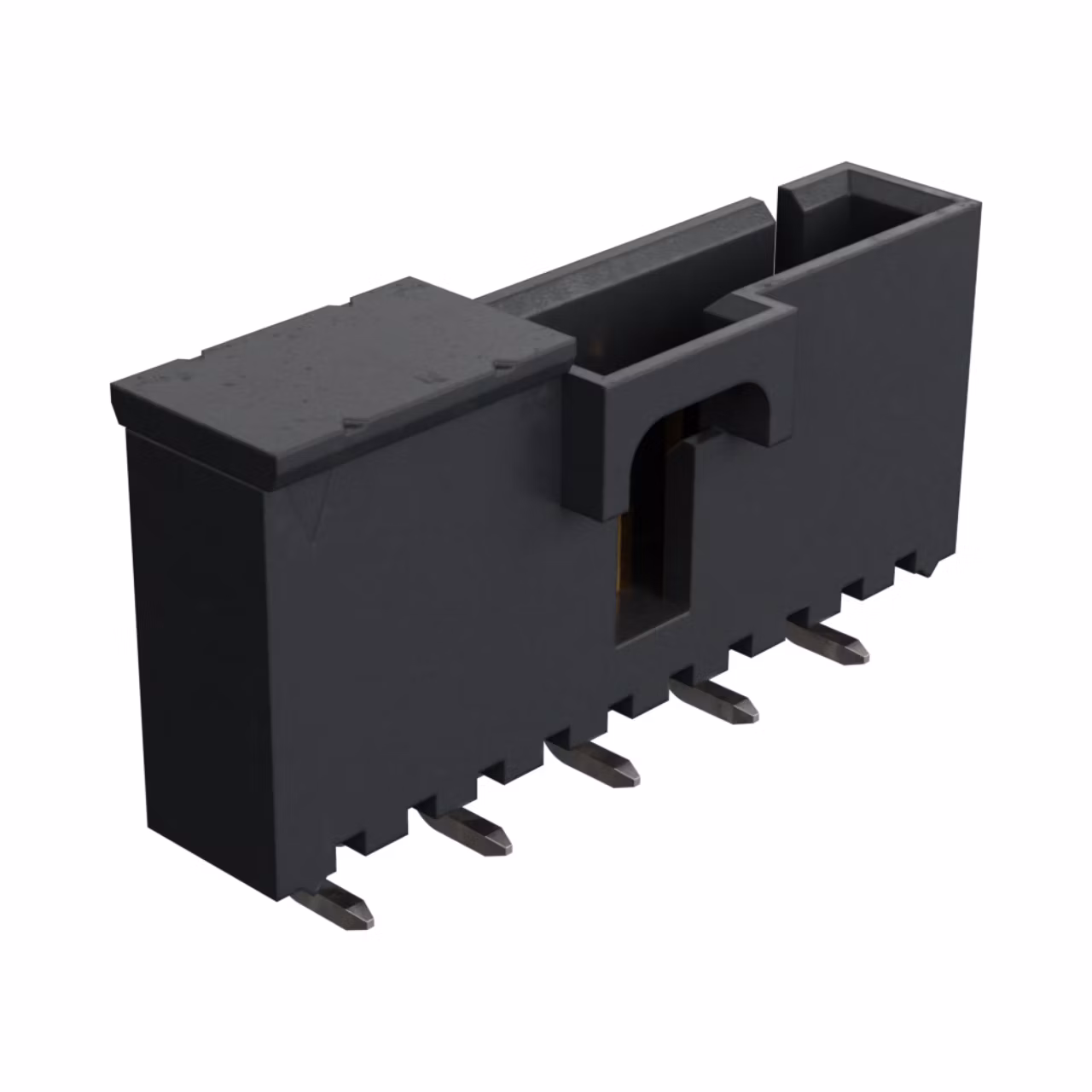 SL Wire-to-Board Header, Surface Mount, Single Row, Vertical, 10 Circuits, 0.38µm Gold (Au) Selective Plating, Tape and Reel, with Pick-and-Place Cap for sale