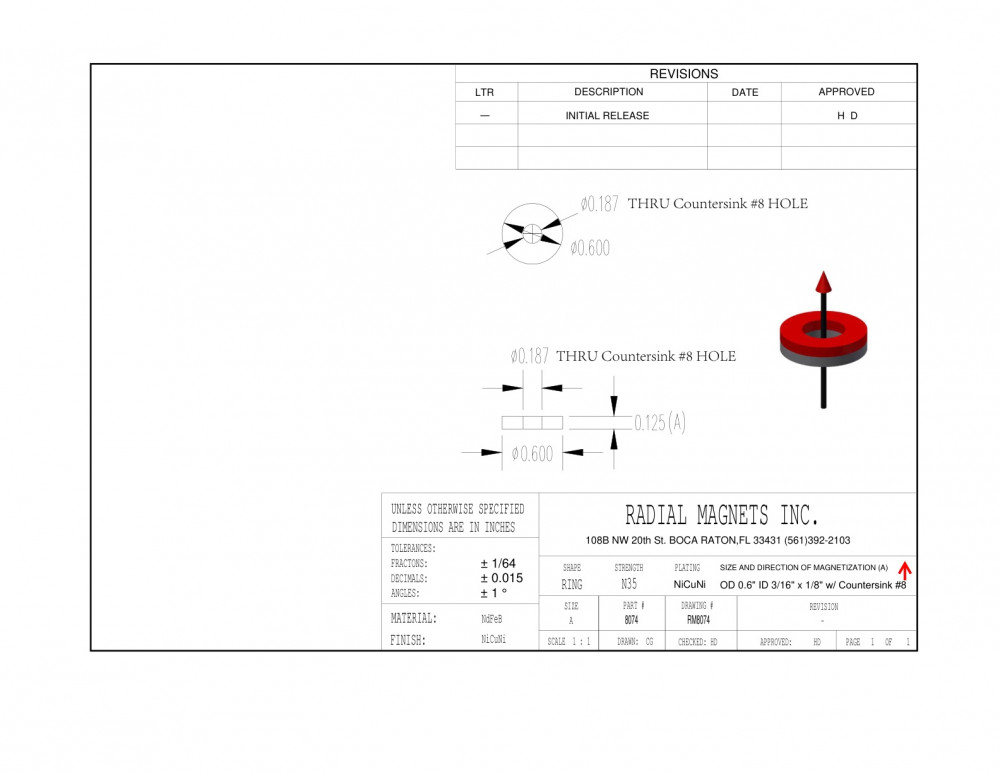 LEA NETWORKS 8074 product drawing page