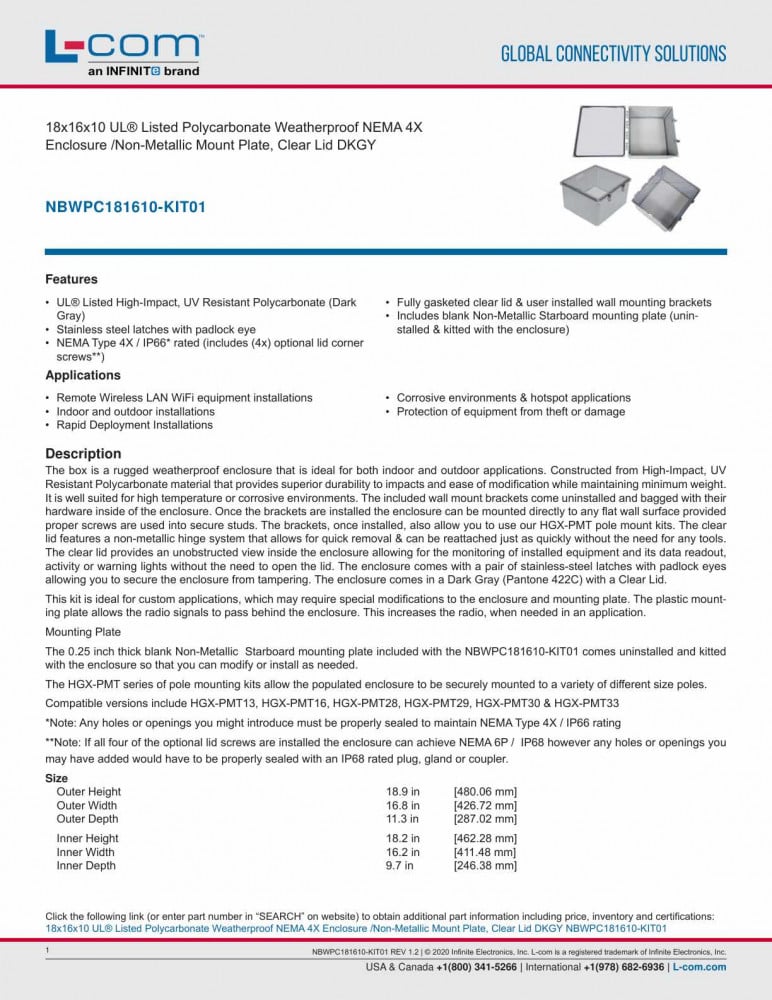 NBWPC181610-KIT01 technical document page 1