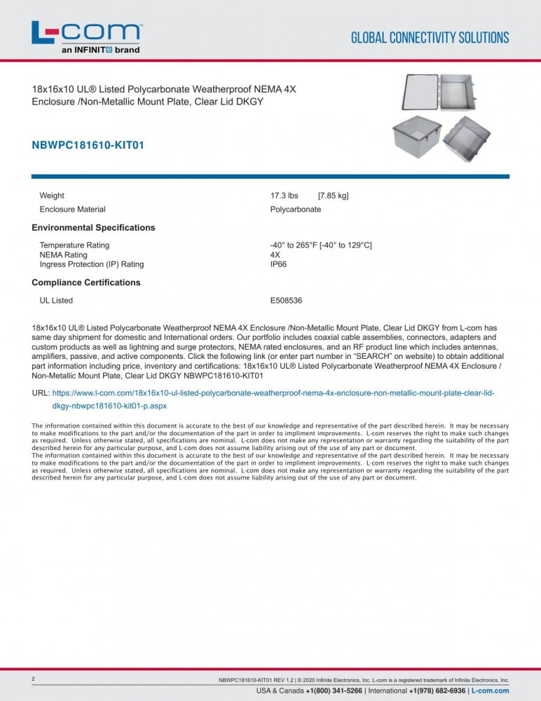 NBWPC181610-KIT01 technical document page 2