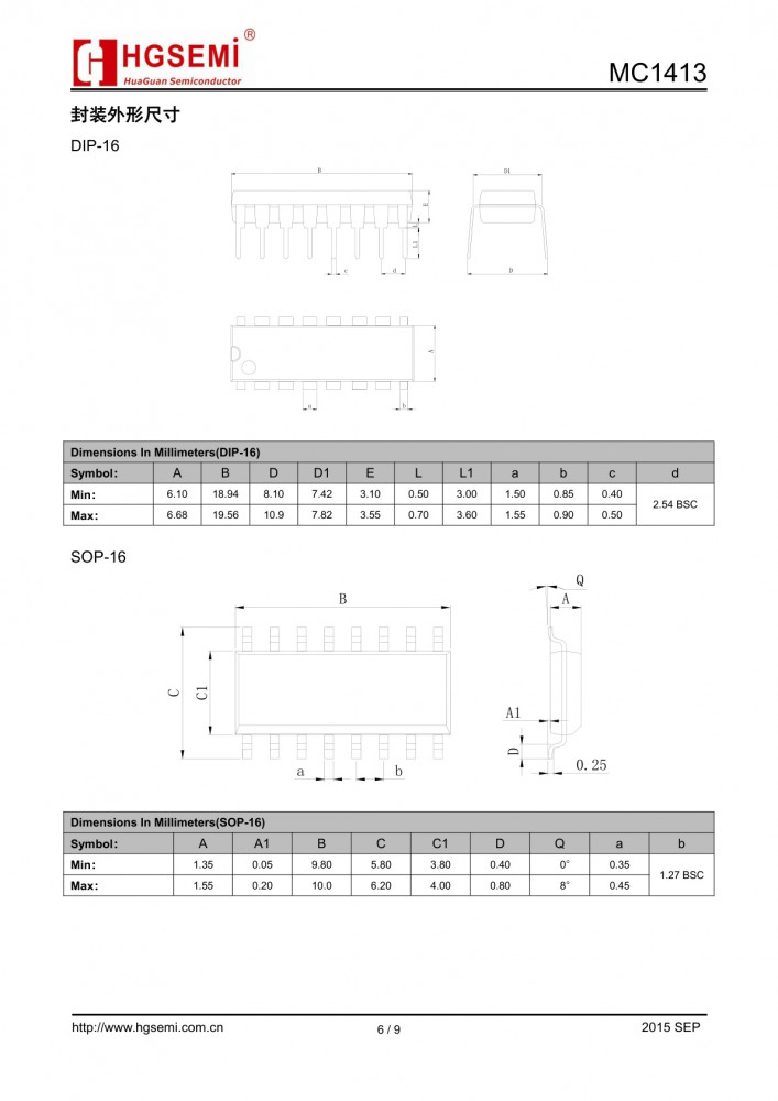 MC1413M/TR datasheet page 6