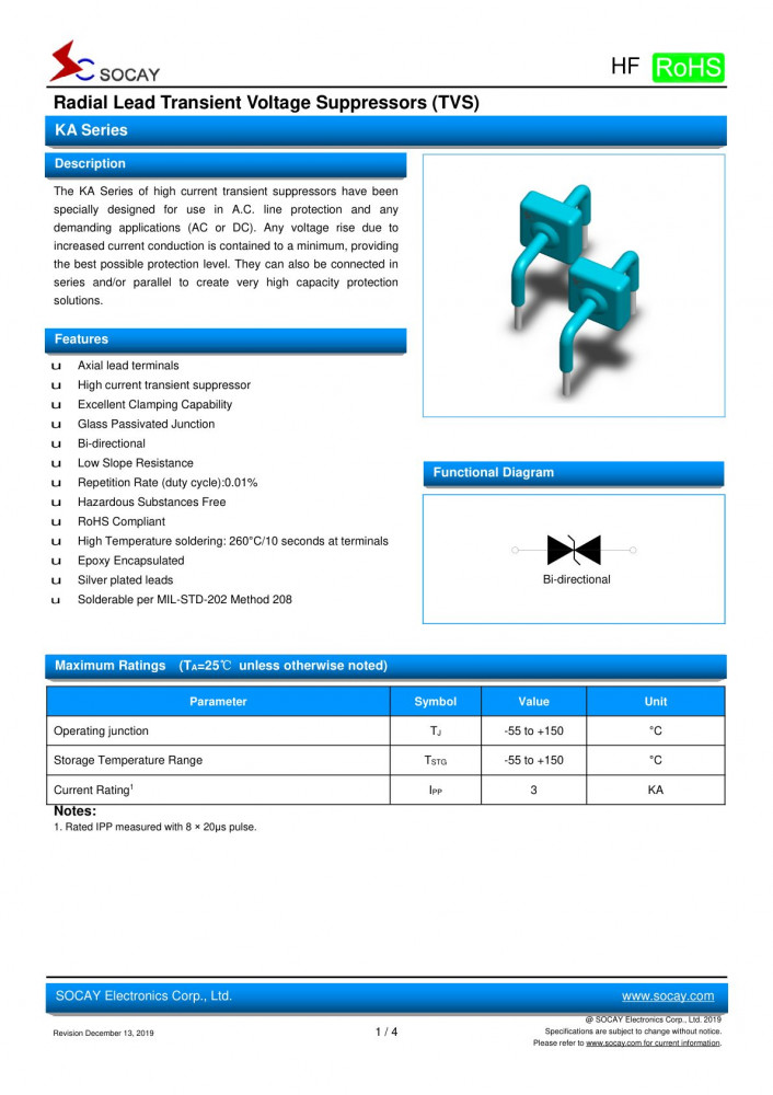 SOCAY KA Series document page 1