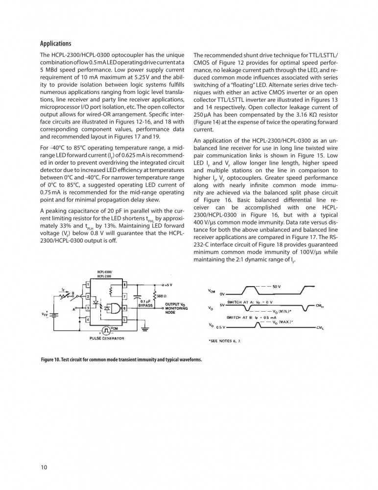 HCPL-0302-060E datasheet page 10
