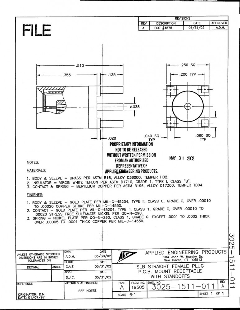 Engineering drawing image for model 3025-1511-011