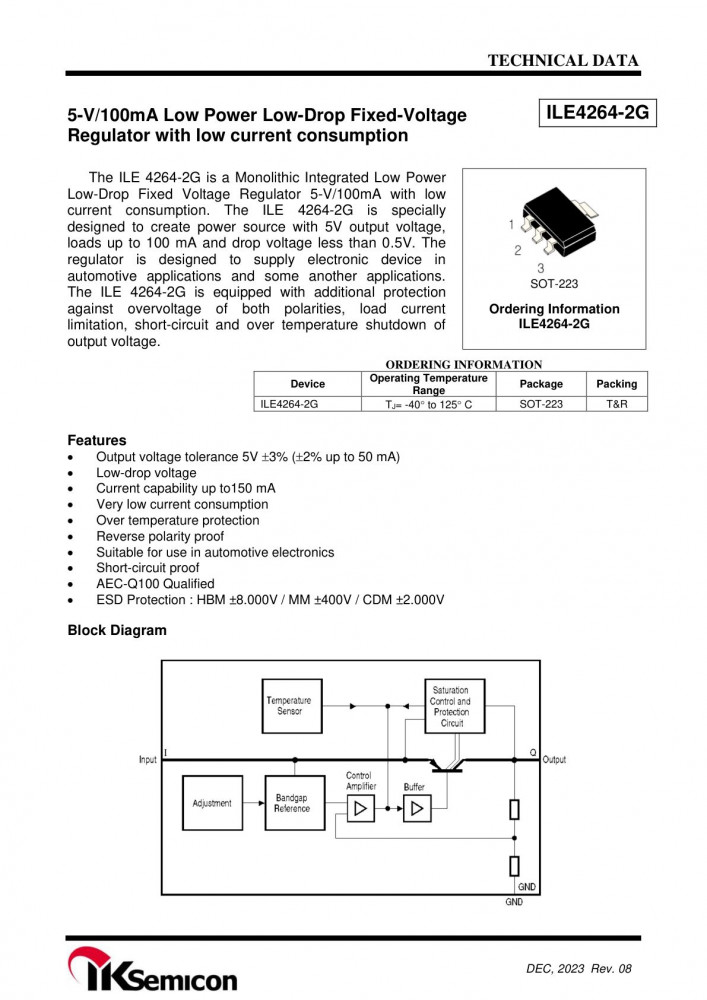 ILE4264-2G datasheet page 1