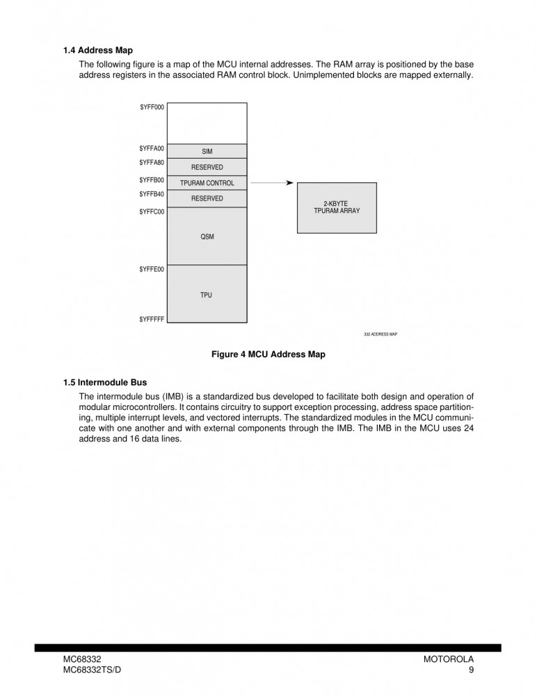MC68332 datasheet page 9