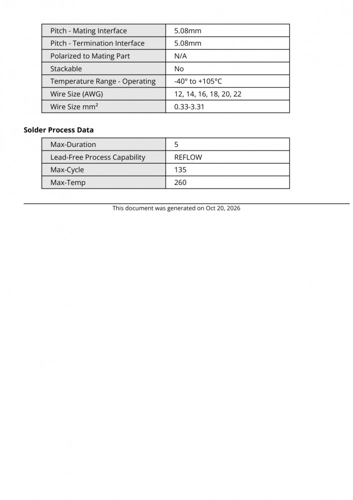 MOLEX 395943007 technical drawing page 3