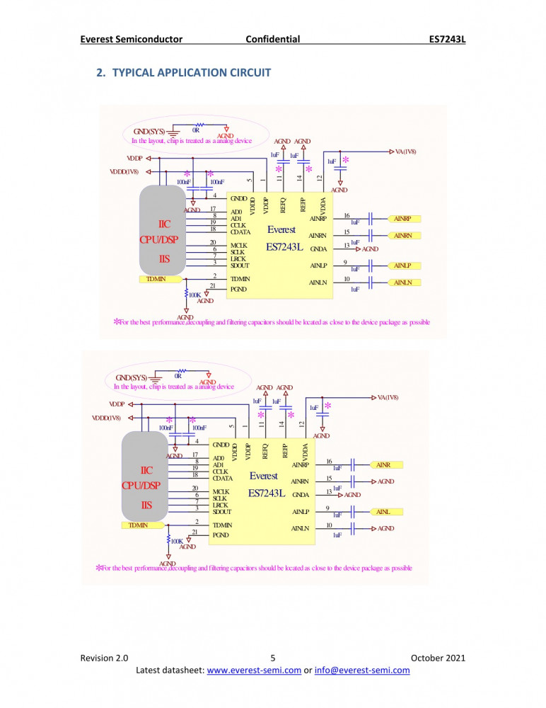 ES7243L datasheet page 5