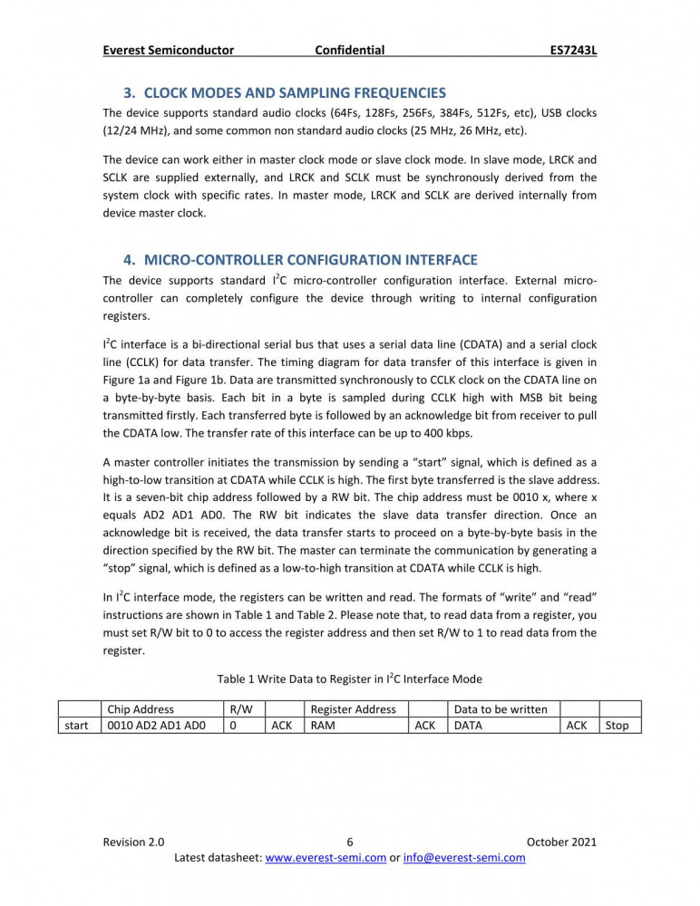ES7243L datasheet page 6