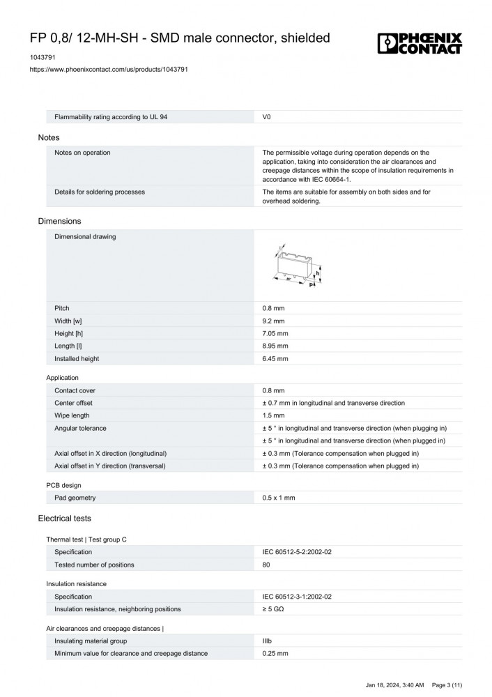 Phoenix Contact 1043791 technical document page 3