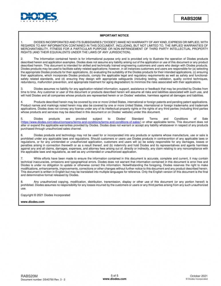 RABS20M datasheet page 5