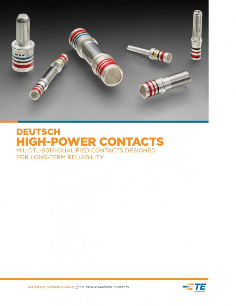 DEUTSCH high-power contacts document page 1
