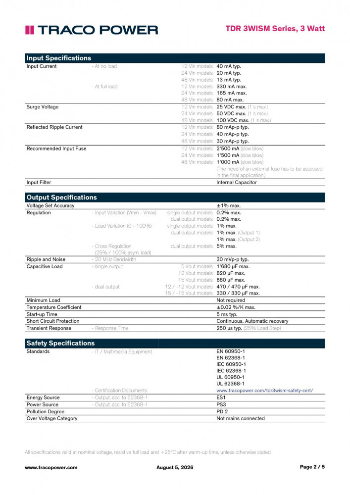 TDR 3WISM technical document page 2