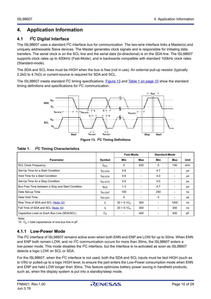ISL98607 technical document page 10