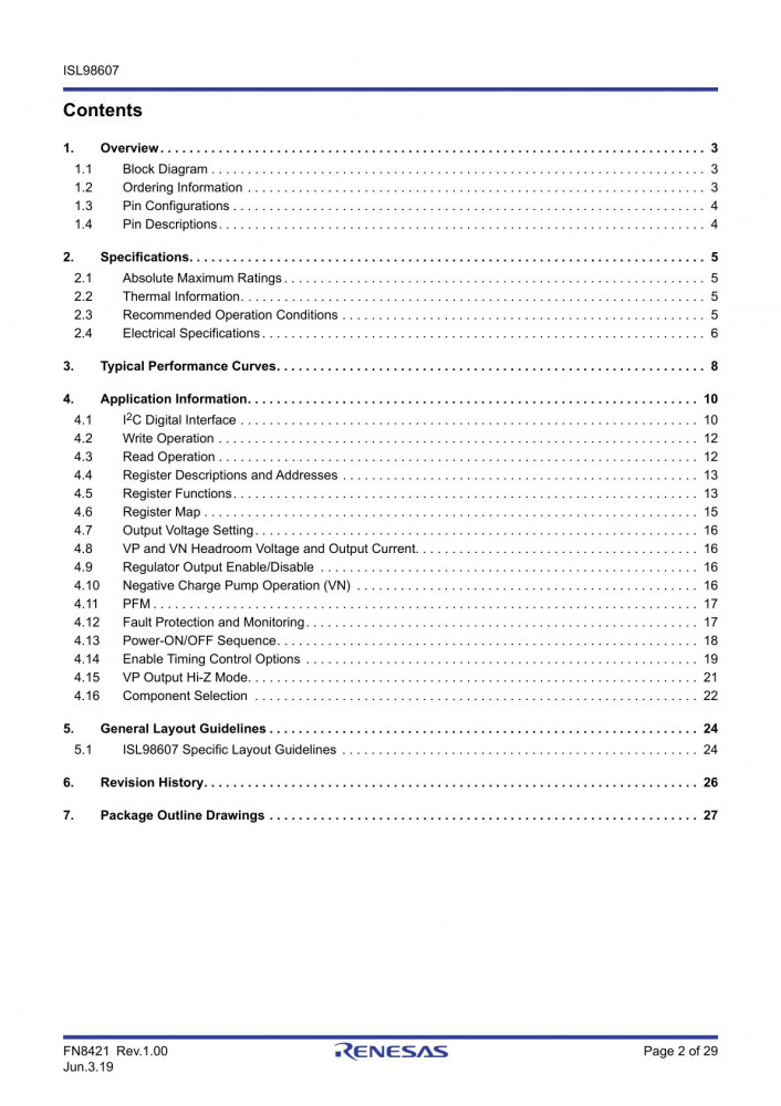 ISL98607 technical document page 2