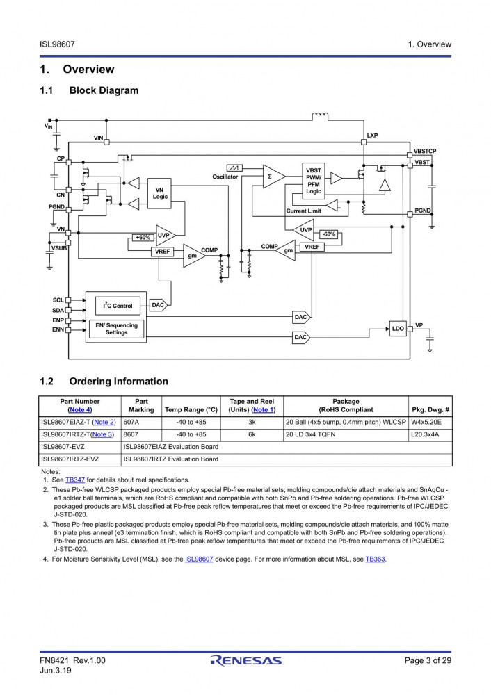 ISL98607 technical document page 3