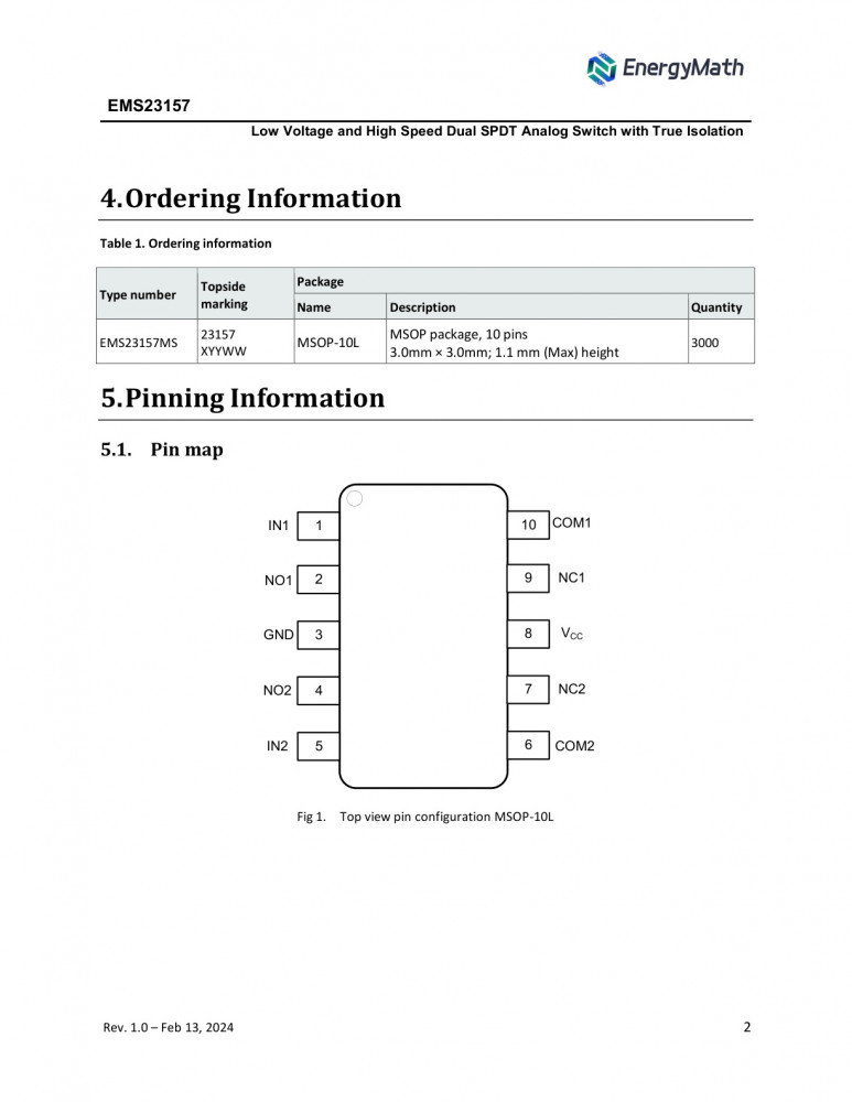 EMS23157MS datasheet page 2