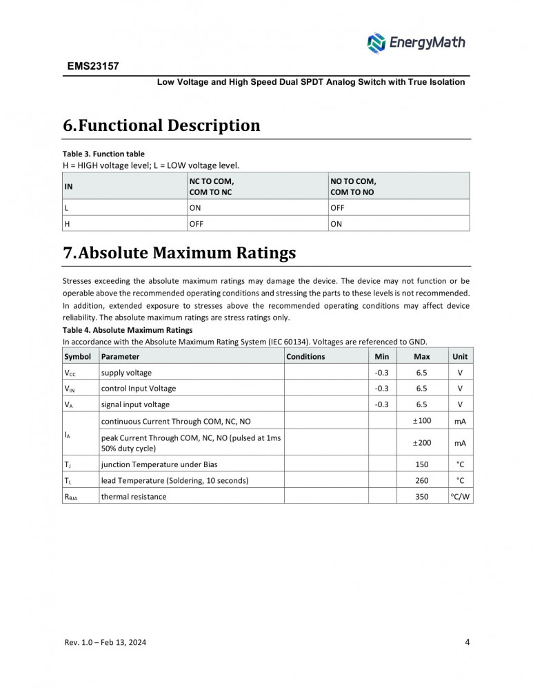 EMS23157MS datasheet page 4