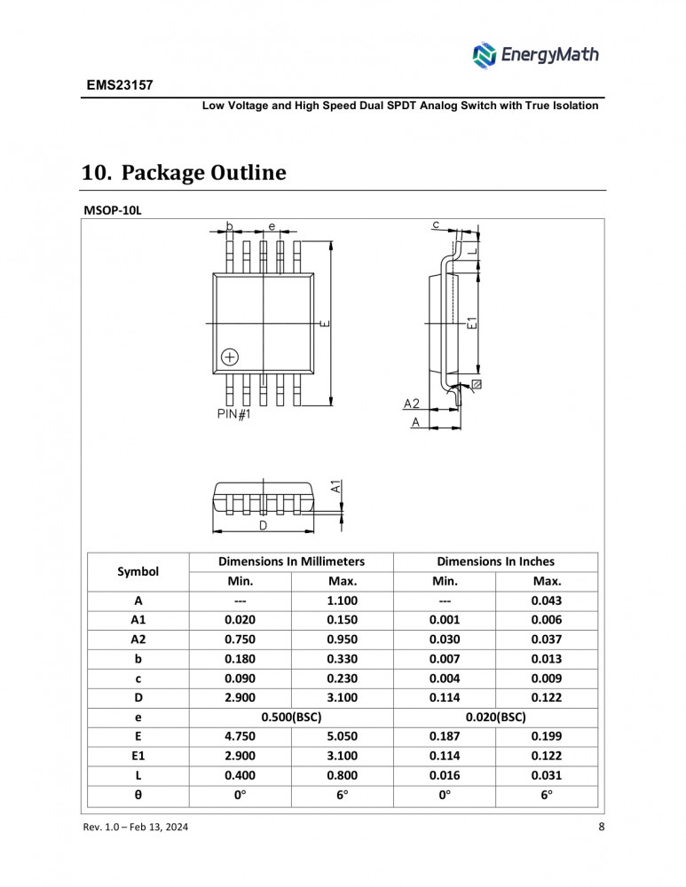 EMS23157MS datasheet page 8