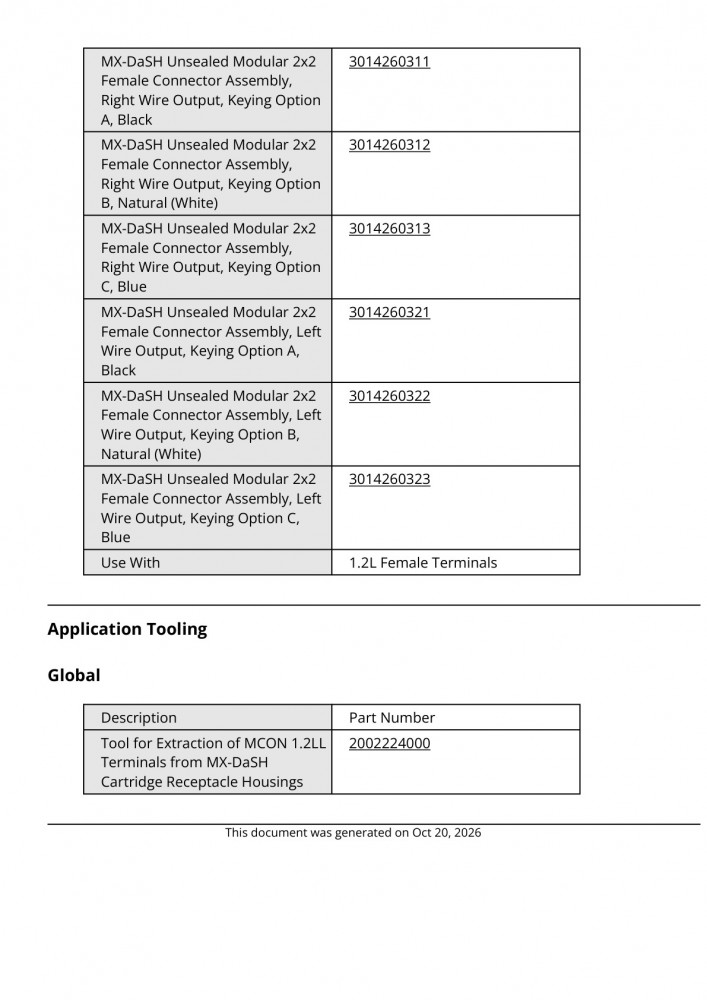 Product document image 3 for MOLEX 3014261406