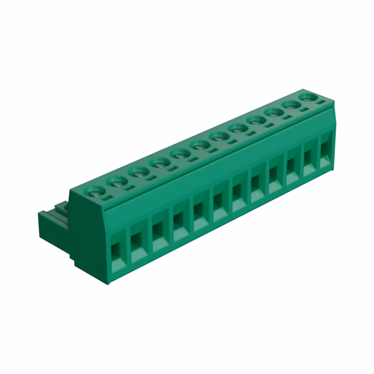 5.00mm Pitch Eurostyle Horizontal Plug, Green Housing, 12 Circuits for sale